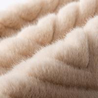 China Knitted Faux Fur Fabric for Garments Soft Cut Pile 100% Polyester Faux Fake Faux Faux for sale