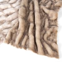 China Colorful Polyester Faux Rabbit Fur Fabric for Bed Sheet Set Heavyweight Knitted Fabric for sale