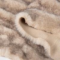 China Colorful Polyester Faux Rabbit Fur Fabric for Bed Sheet Set Heavyweight Knitted Fabric for sale