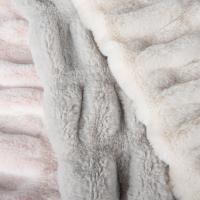China Colorful Polyester Faux Rabbit Fur Fabric for Bed Sheet Set Heavyweight Knitted Fabric for sale