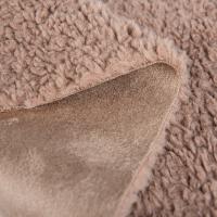 China 100% Polyester Sherpa Fleece Teddy Bonded Suede Knitted Fabric for Garment Making for sale