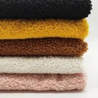 China Front Material 100% Polyester Sustainable Recycled Sherpa Teddy Fabric for Home Textile for sale