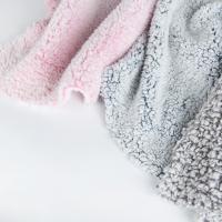 China 100% Polyester Soft Knitted Plush Fleece Shu Velveteen Fabric for Your Requirements for sale