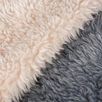 China Garment Solid Dyeing Short Pile Acrylic Rabbit Fur Fabric 100% Acrylic Front Material for sale