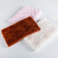 China Stripe Brush Rabbit Faux Fur Fabric for Garment and Hometextile Width 58/60 inches for sale