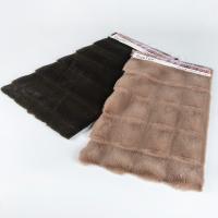 China Stripe Brush Rabbit Faux Fur Fabric for Garment and Hometextile Width 58/60 inches for sale
