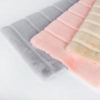 China Stripe Brush Rabbit Faux Fur Fabric for Garment and Hometextile Width 58/60 inches for sale