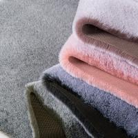 China White Tip Color Printing Mink Rabbit Fur Fabric for Garments 133×100 Density and Soft for sale