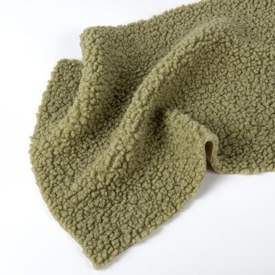 China Fashional Plush Fabric 300gsm Sample Free for 100% Recycled Polyester Sherpa Teddy Fabric for sale
