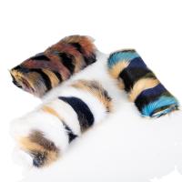 China Multicolored Jacquard Artificial Fur Fabric for Sexy Beauty Clothing and Winter Wear for sale