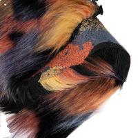 China Multicolored Jacquard Artificial Fur Fabric for Sexy Beauty Clothing and Winter Wear for sale