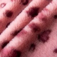 China Printed Faux Rabbit Fur Curtain Fabric for Coat Scarf Shoes Bag Blanket 100D Yarn Count for sale
