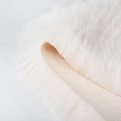China Custom Colors Body Faux Fur Fabric Knitted 100% Polyester for Lady's Coat Garments for sale