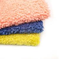 China Printed Pattern Knitted Teddy Fleece Fabric for Coat Shell Free Sample Offered for sale