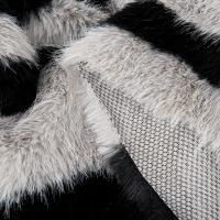 China Plush Women's Coat Fabric Long Fair Fur Jacquard Faux Fur for Artificial Density Contact for sale