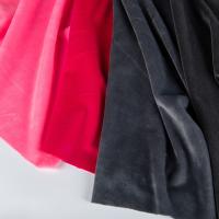 China Women's Velvet Blazer Knitted Stretch Velvet Spandex Fabric 220GSM in Customized Color for sale