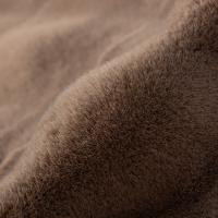 China Tricot Knitted Polyester Imitation Rabbit Hair Fabric for Winter Garment Scarf and Coat for sale