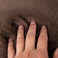 China Polyester Long Pile Faux Fur Trim Fabric for Super Soft Faux Rabbit Fur Look and Feel for sale