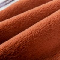 China Weft Knitted Rabbit Fur Fabric for Comfortable and Fashionable Garments for sale