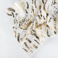 China 240gsm Soft Polyester Star Foil Printing Gold Bronzed pv plush Fabric For Making Toys for sale