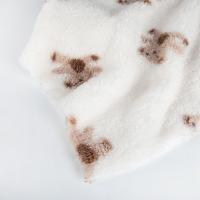 China Soft 100% Polyester Jacquard Sherpa Fleece Fabric for Winter Clothing Knitted Design for sale