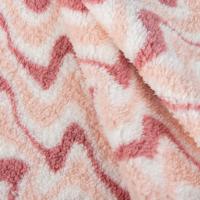 China Soft 100% Polyester Jacquard Sherpa Fleece Fabric for Winter Clothing Knitted Design for sale