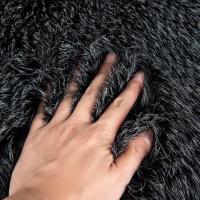 China 100% Arcylic Back Material Artificial Jacquard Long Fur Faux Fur Fabric for Garment for sale