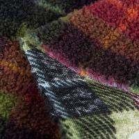 China Custom 100% Polyester Teddy Fabric Jacquard Sherpa Fabric Perfect for Blankets Throws for sale