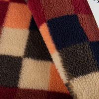 China Custom 100% Polyester Teddy Fabric Jacquard Sherpa Fabric Perfect for Blankets Throws for sale