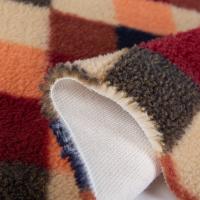 China Custom 100% Polyester Teddy Fabric Jacquard Sherpa Fabric Perfect for Blankets Throws for sale