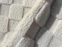 China Soft Knitted Jacquard Pattern Fleece Fabric for Shu Velveteen Double Side Mirco Sherpa for sale