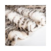 China Non-Conducting Tricot Knitted Leopard Print Faux Fur Fabric for 2024 Garments for sale
