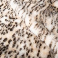 China Non-Conducting Tricot Knitted Leopard Print Faux Fur Fabric for 2024 Garments for sale