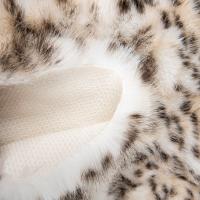 China Non-Conducting Tricot Knitted Leopard Print Faux Fur Fabric for 2024 Garments for sale