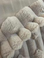 China Soft and Durable Short Pile Faux Fur Fabric for Home Textile Knitted Backing Technics for sale