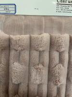 China Soft and Durable Short Pile Faux Fur Fabric for Home Textile Knitted Backing Technics for sale