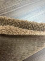 China Artificial Soft Plush Faux Fur Sherpa Teddy Fabric with Front Material 100% Polyester for sale
