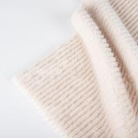 China Soft and Cozy 100% Polyester Tricot Knitted Brushed Faux Fur Fabric for Ladies Coat for sale