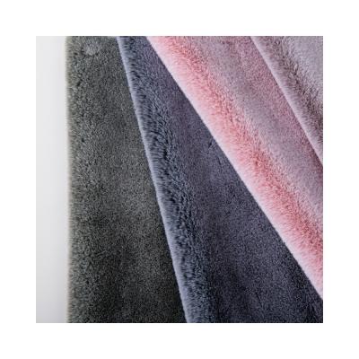 China Plush Fabric Short Faux Fur for Garment Customizable Yarn Count for sale