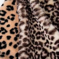 China 100% Polyester Super Soft Leopard Print Rabbit Fur Faux Fur Fabric for Fashionable Design for sale
