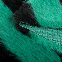 China Customizable Jacquard Artificial Long Fair Fur Fabric with 100% Polyester Back Material for sale