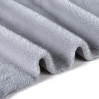China Medium Weight 100% Polyester Faux Rabbit Fur Fabric with Soft and Luxurious Style for sale