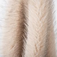 China 70-80mm Pile Length Acrylic Hair Tippy Dyeing Synthetic Fur Fabric for Winter Coat for sale