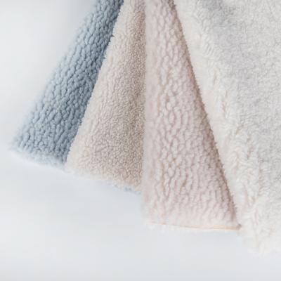China Pattern SOLIDS 100 Polyester Teddy Fabric Faux Fur for Home Textile/Garments/Toy for sale