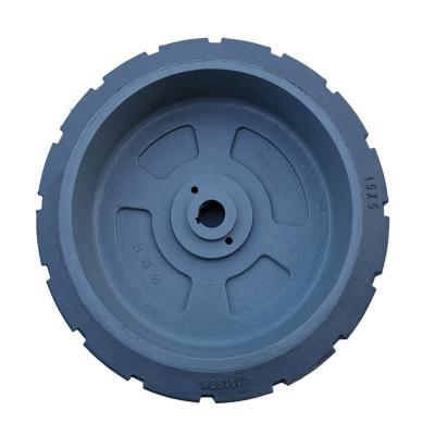 China 15x5 solid tire and rim for genie dingli lgmg sunwad zoomlion haulotte scissor lift for sale