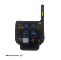 China DL-09140001 Scissor Lift Stickers with Adhesive Backing for DingLi JCPT Control Box - 3 Month Warranty for sale