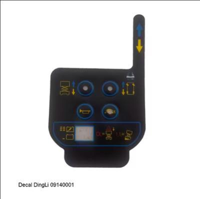 China DL-09140001 Scissor Lift Control Box Decal - OEM PVC Material with 3-Month Warranty for sale