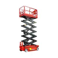 China GTJZ12 Electric Scissor Lift Machine 12M Height Self-Propelled Battery Powered with Hydraulic System for sale
