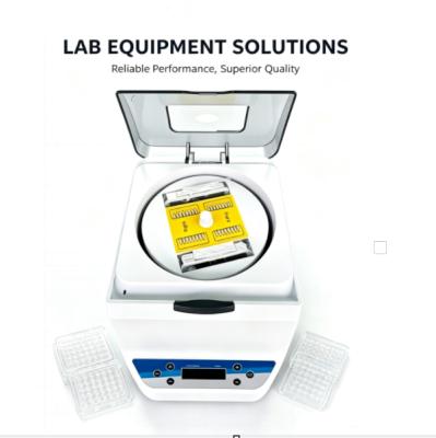 China PCR Lab Centrifuge with Lid Open Auto Stop & Short Run Function for 2 Plates for sale