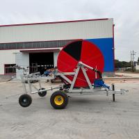 China Hose Reel Irrigation Equipment JP700 Reel Sprinkler Red 400m Water for sale